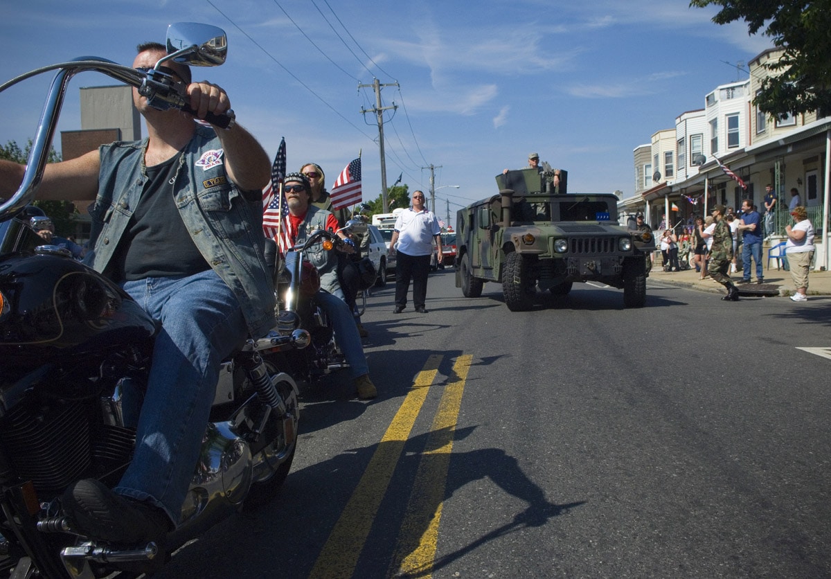 Amid motorcycles and American flags, Philly pays homage to military ...