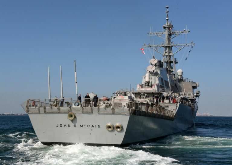 VIDEO/PICS: USS John S. McCain involved in fatal 2017 collision departs ...
