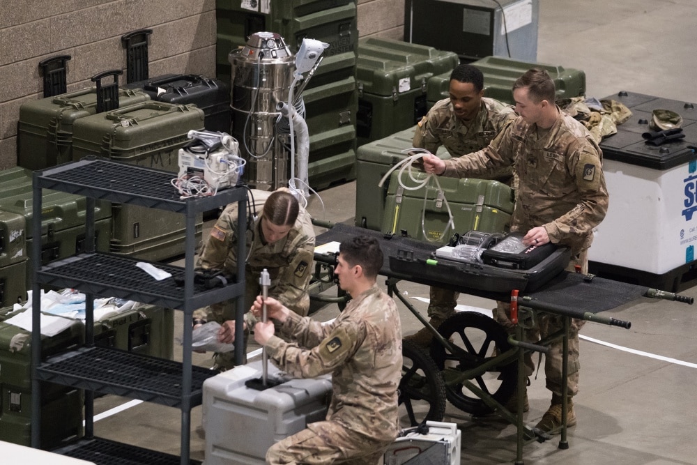 Pics: A look inside the Army field hospital at CenturyLink Field ...
