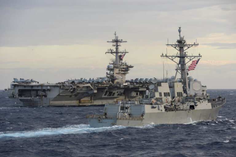 Rare Pics: 2 US aircraft carrier strike groups join forces right on China's doorstep | American ...