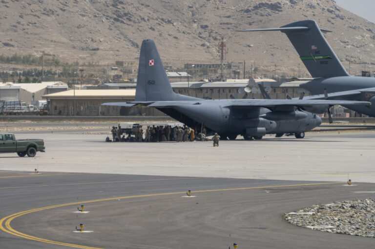 Photos: US releases first photos of evacuation efforts from Taliban ...