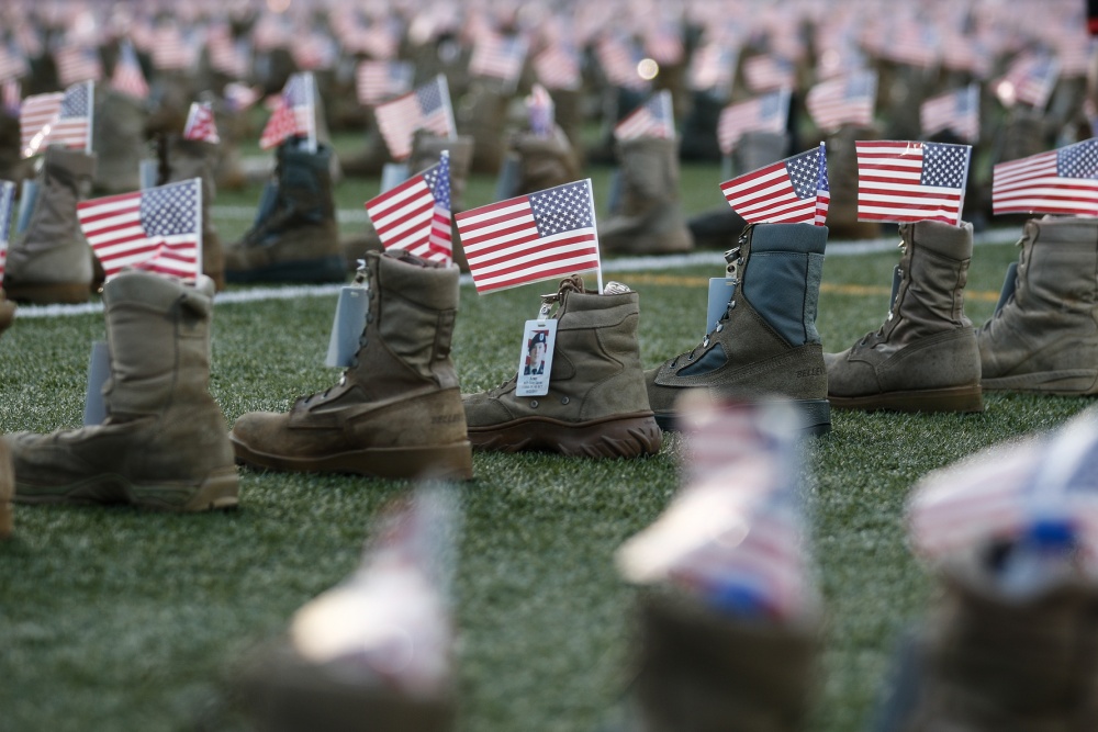 PHOTOS: Fort Bragg's 7,500+ boot display honors fallen service members ...