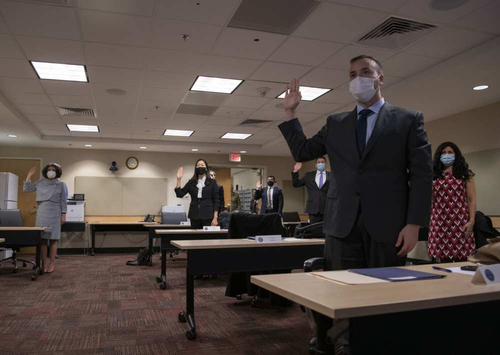 Pics: Biden admin swears in 25 new Pentagon officials | American ...