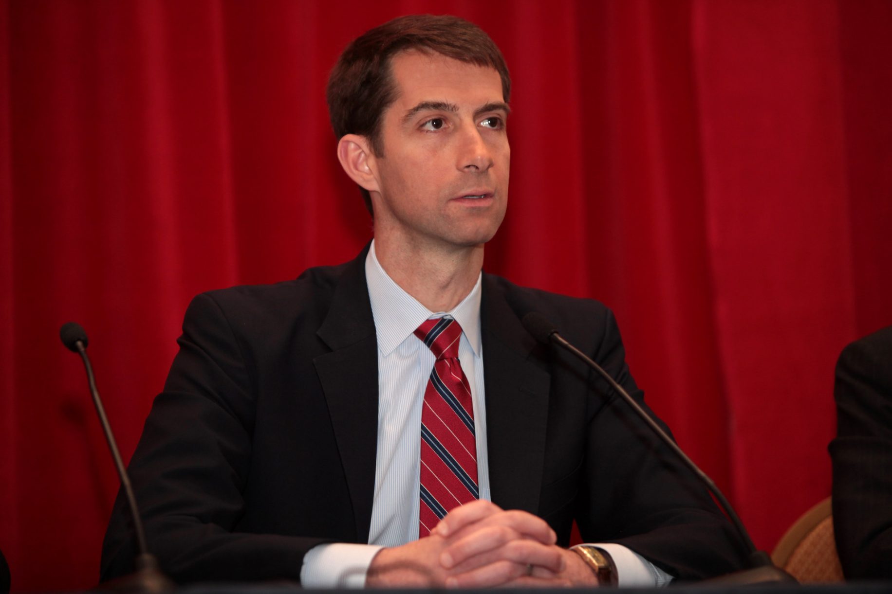 Combat veteran Sen. Tom Cotton claims Twitter tried to censor him, but ...