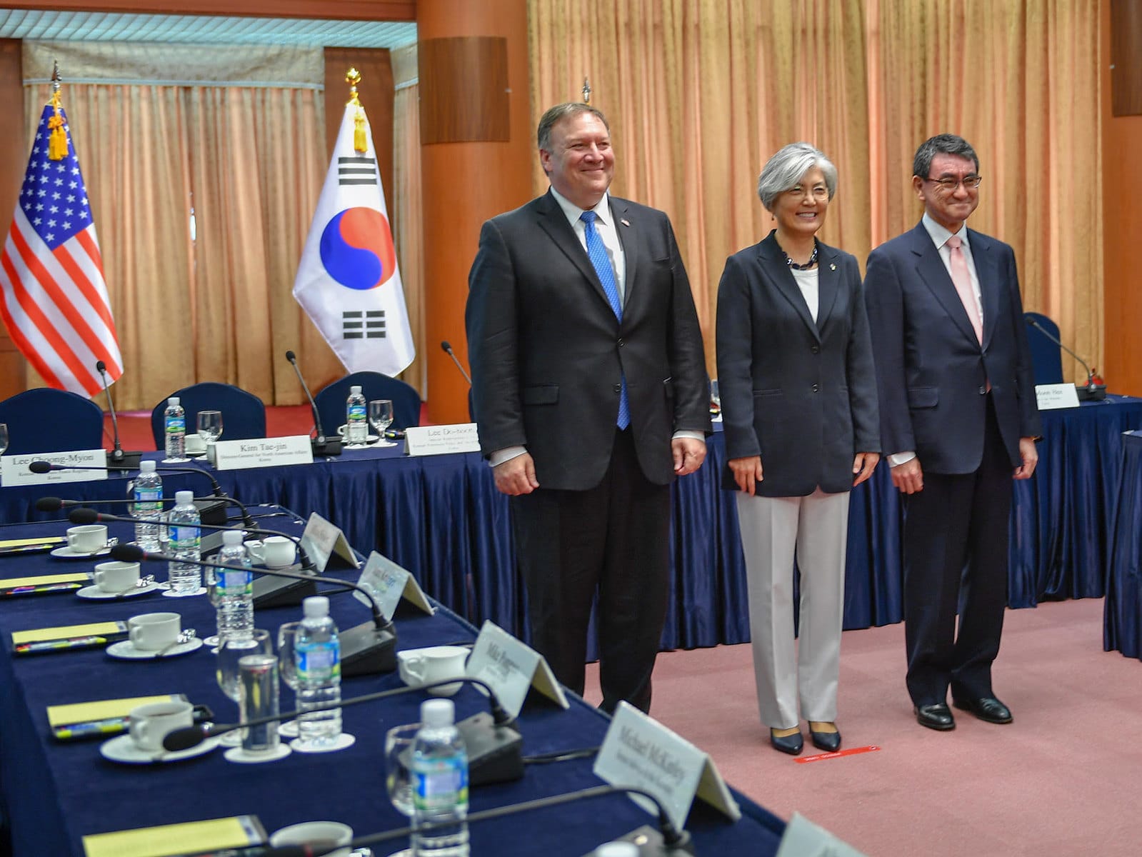 State Department spokeswoman says Seoul's scrapping of intel pact with Japan threatens US troops ...