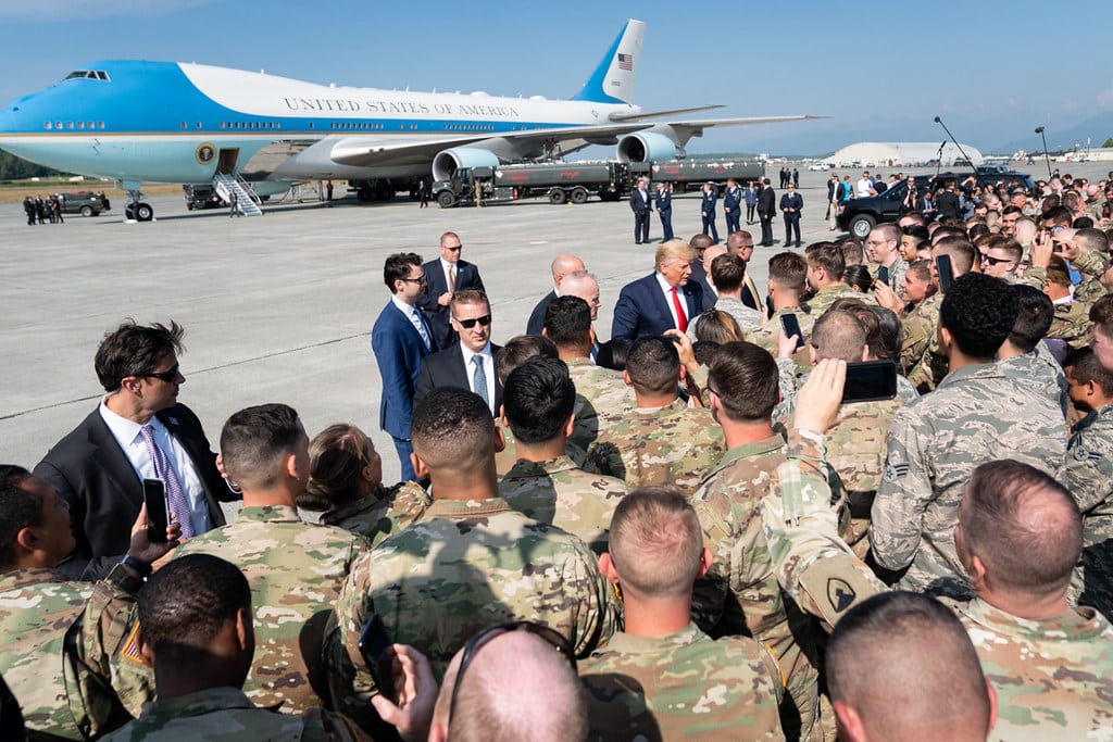 White House releases video of Trump surprising troops in Alaska ...