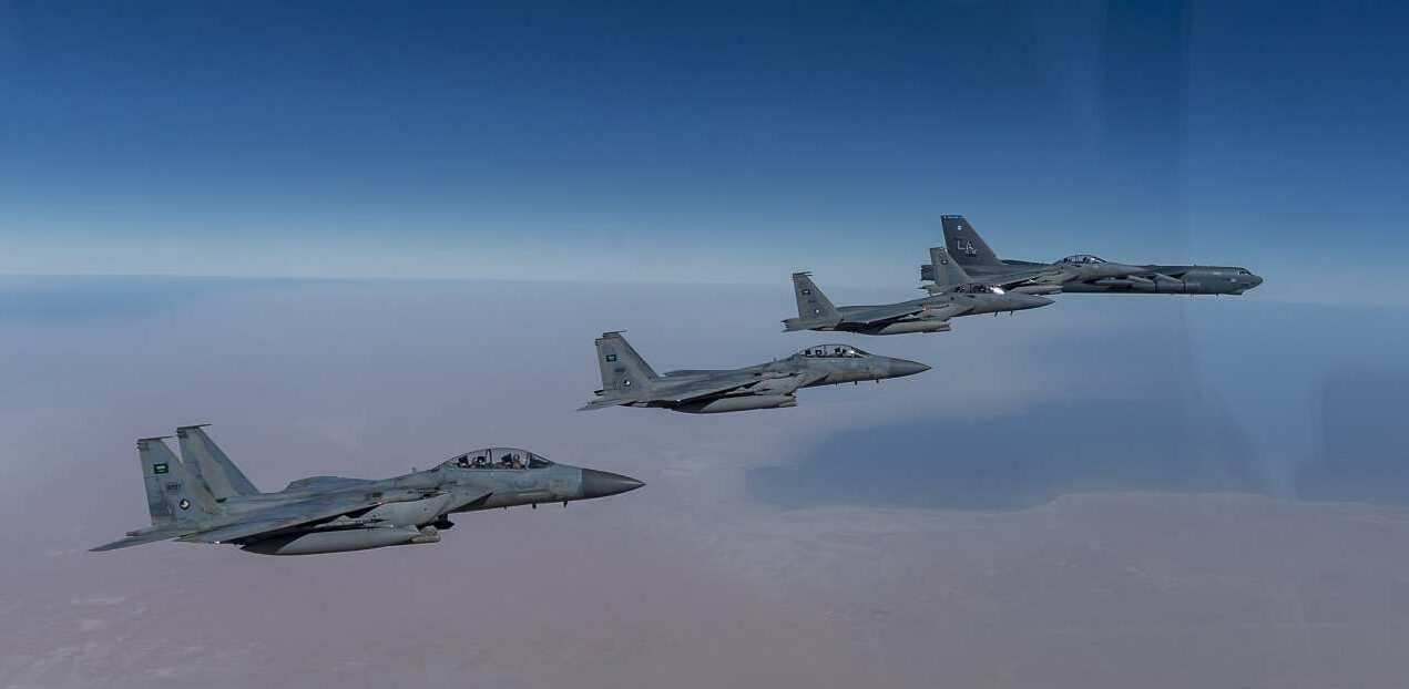 US B-52 bombers fly over Persian Gulf in first show of force under ...