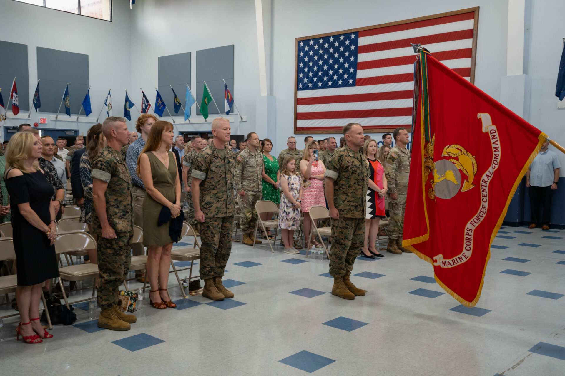 MARCENT holds change of command ceremony for Marines