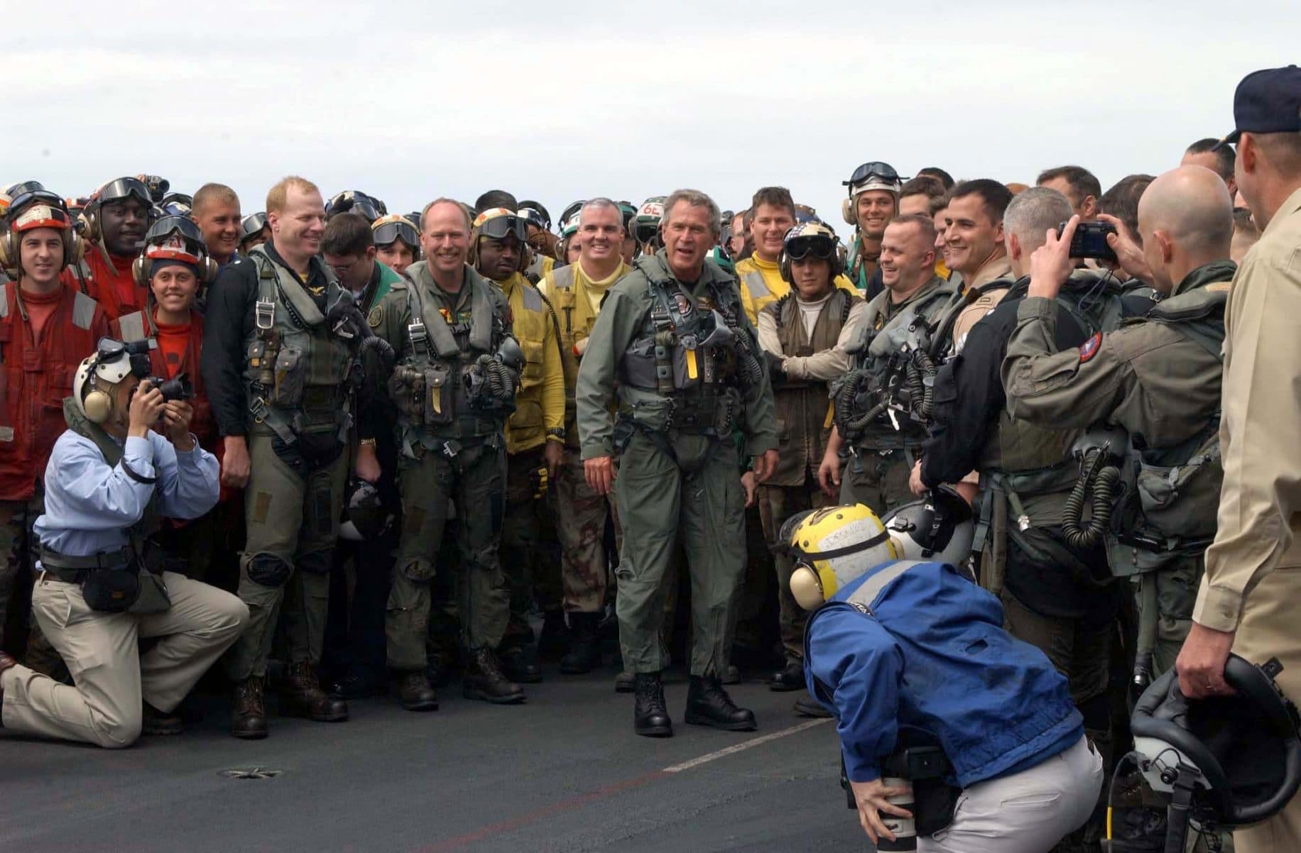 17 years ago I launched President Bush's jet from the USS Abraham ...