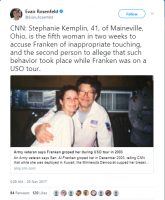 Army veteran was groped by Sen. Al Franken during USO tour, she says ...