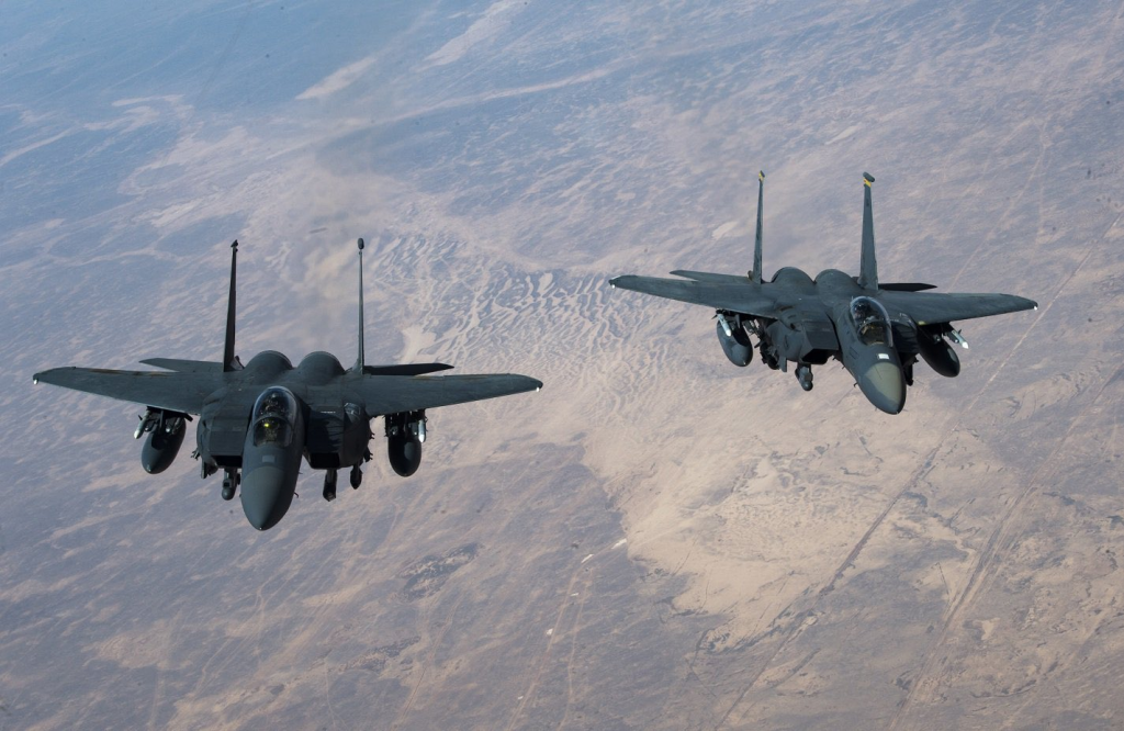 Video: US F-15s, drones help bomb, gun down 23 ISIS terrorists in Iraq ...