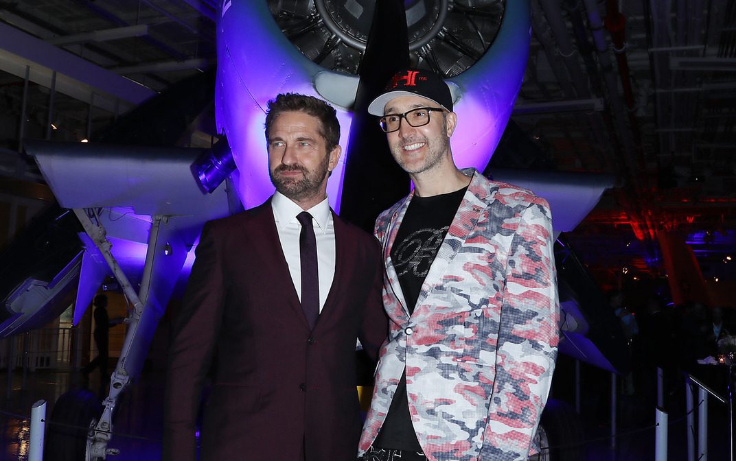 Our interview with Gerard Butler at 'Hunter Killer' premiere on USS ...