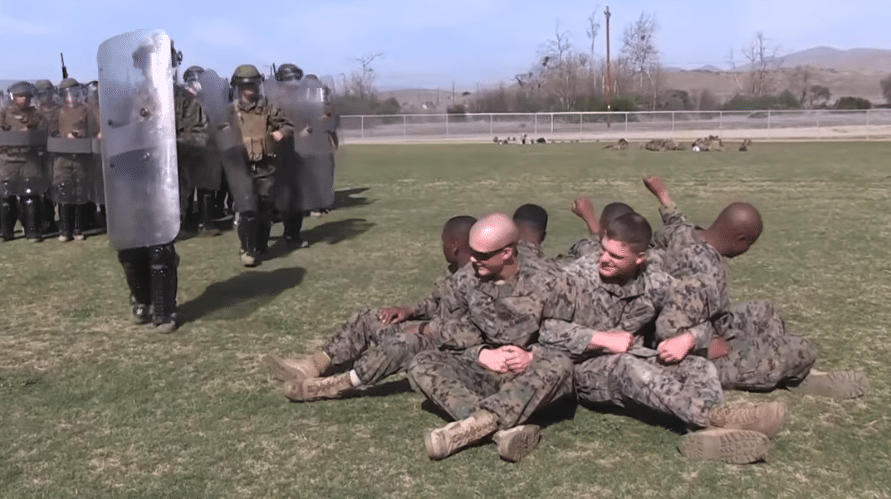 (VIDEO) US Marines sharpen their non-lethal riot control skills ...