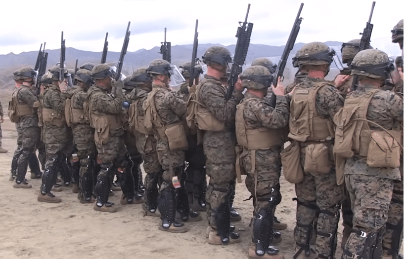 (VIDEO) US Marines sharpen their non-lethal riot control skills ...