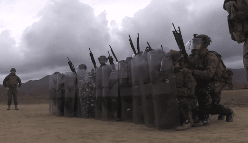 (VIDEO) US Marines sharpen their non-lethal riot control skills ...