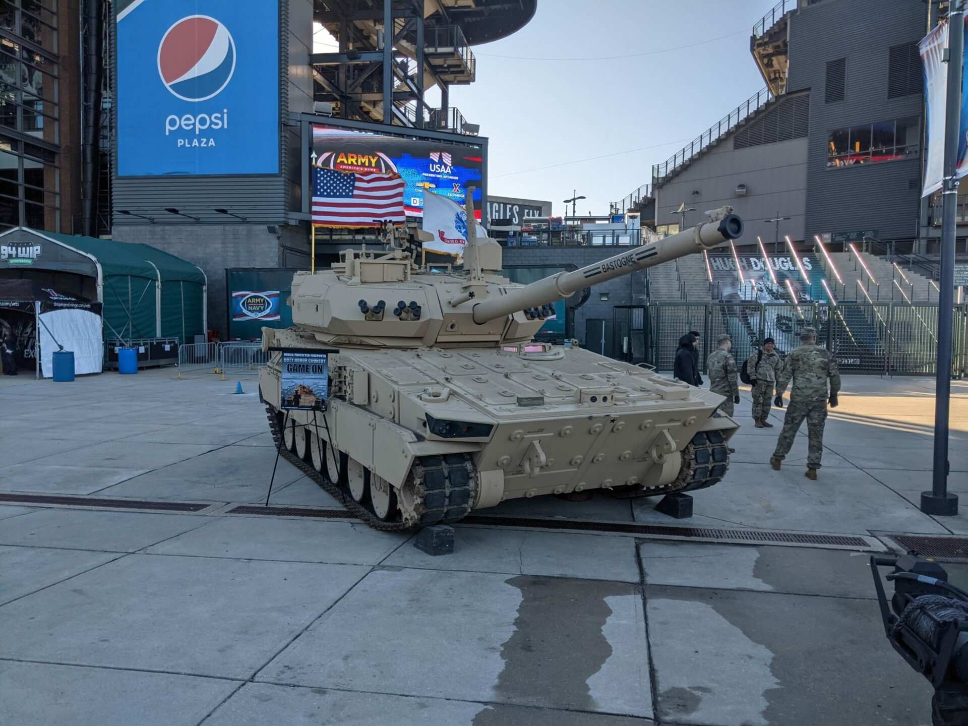 Pics/Vids: Behind the scenes at the Army-Navy football game
