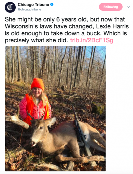 This kindergartner shot her first six-point buck under new Wisconsin ...