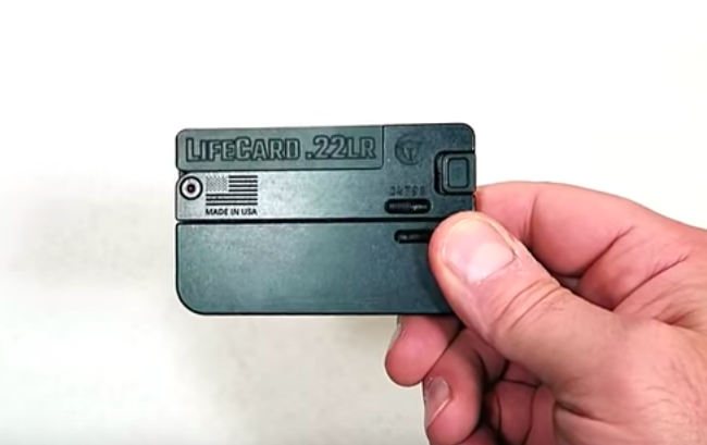 The Lifecard .22 LR - a folding gun the size of a credit card ...