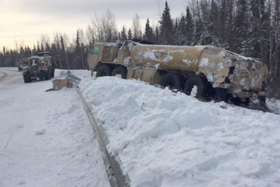 Army tanker spills jet fuel in crash on Richardson Highway | American ...