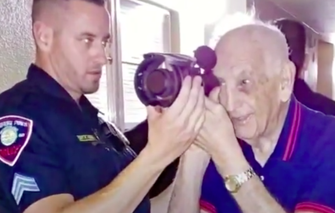 FL cops grant nearly-blind Navy vet's wish to use night vision goggles ...