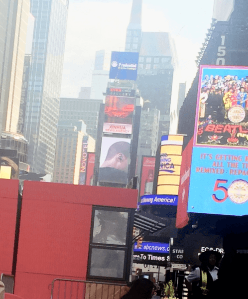 EXCLUSIVE PICS: China Advertising On Huge Billboards In Times Square