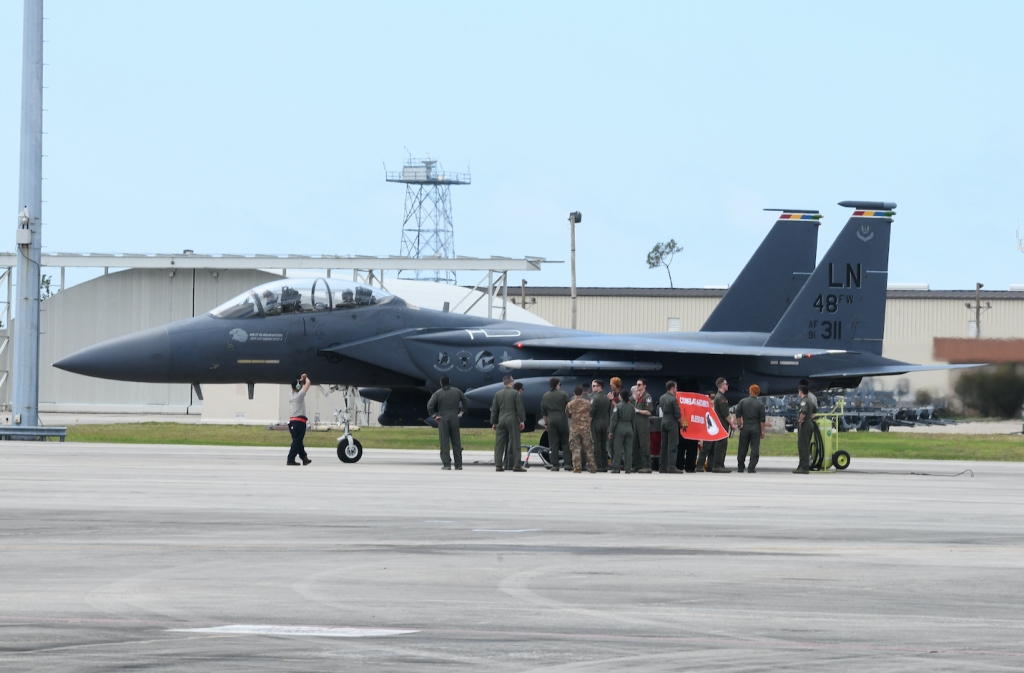 494th Fighter Squadron arrives for exercise Checkered Flag 19-1 ...