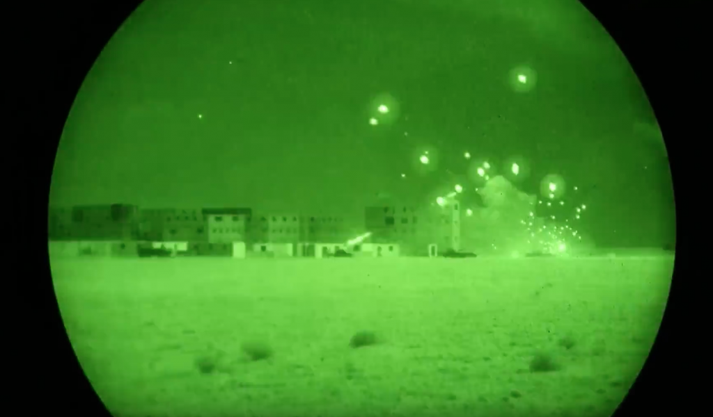 Watch: Night vision footage of the Super Huey helicopter firing tracer ...