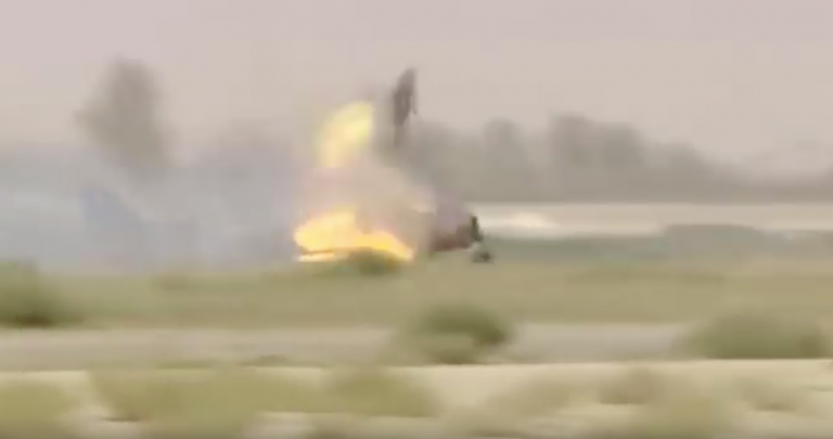 Watch incredible footage of pilot waiting until the very last second to ...