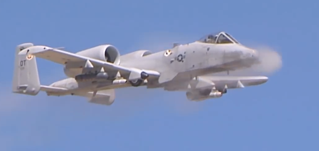 Watch A-10 Thunderbolt Warthog shooting guns, rockets, bombs as it ...