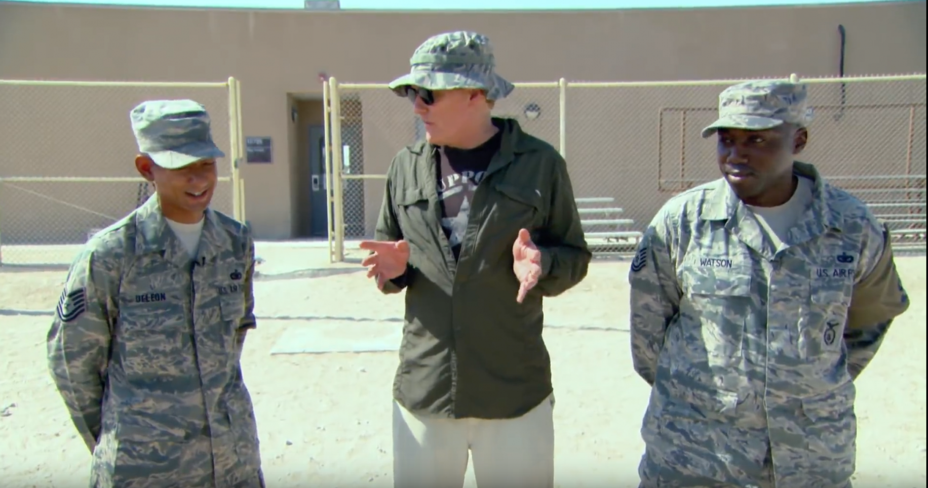 Watch what happens when Conan trains with the military's working dog ...