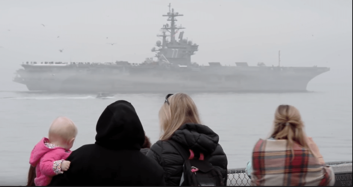 Here's a look aboard the powerful USS George H.W. Bush aircraft carrier ...