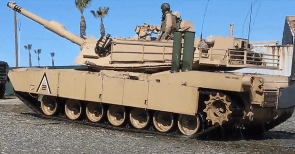 Watch M1 Abrams tanks going in for a dive during amphibious landing