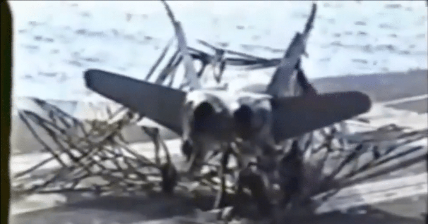 Incredible fighter jet crashes on aircraft carriers caught on tape ...