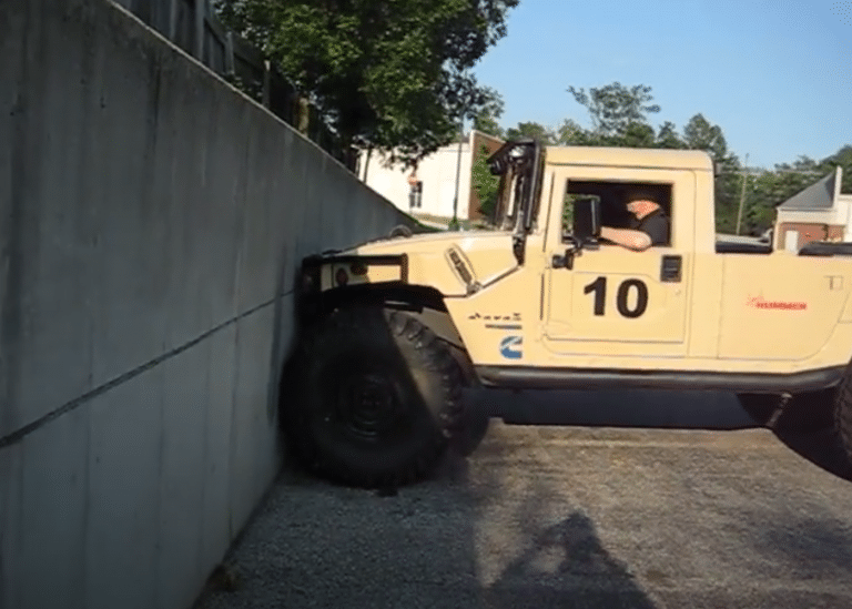 Watch: Humvee truck climbs up a wall | American Military News