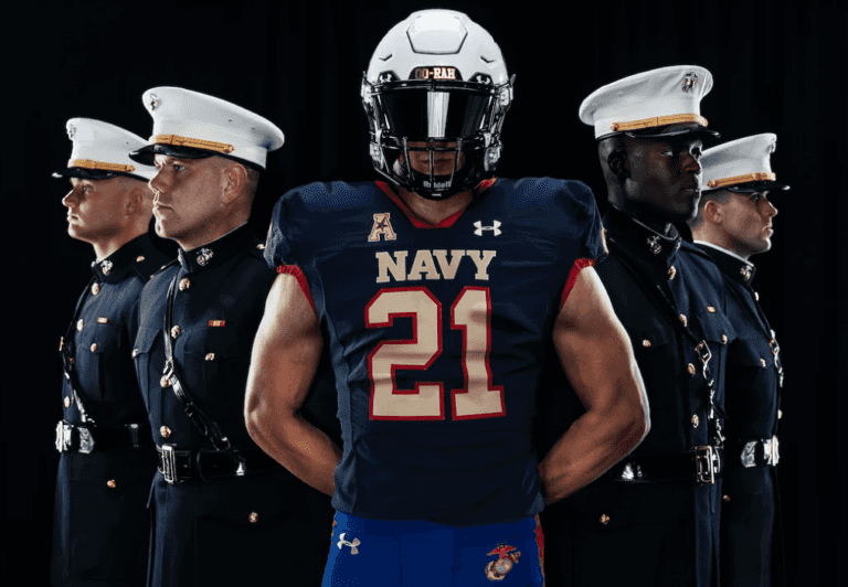 Pics: Navy unveils new football uniforms for 9/11 game against Air ...