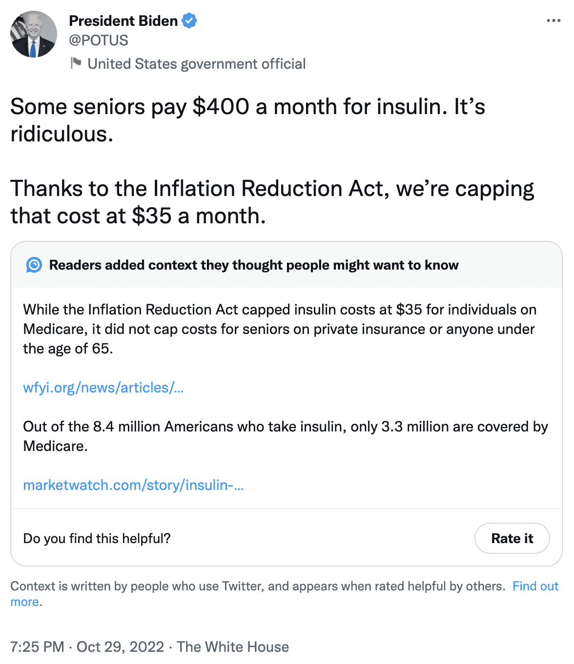 Biden White House deletes tweet after fact-checked on Elon Musk's Twitter