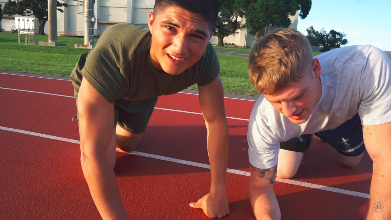 Watch a US Marine attempt to complete a US Air Force physical fitness ...