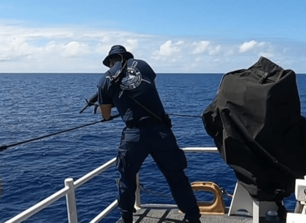 Video Pics Coast Guardsman Shoots At Shark From Ship As It Approaches