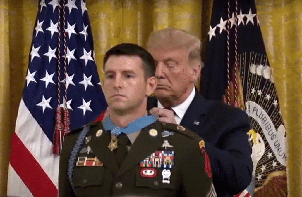 VIDEO: Trump presents Army Ranger with Medal of Honor for saving 75 ...