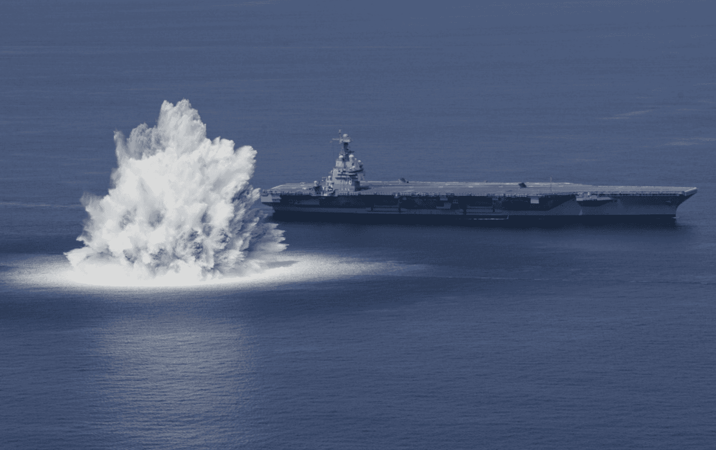 Videos/Pics: Navy sets off a massive explosion next to its newest ...
