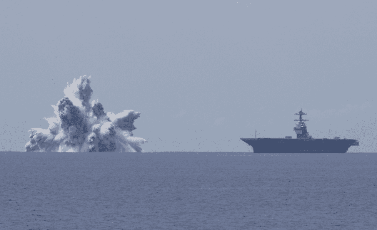 Videos/Pics: Navy sets off a massive explosion next to its newest ...