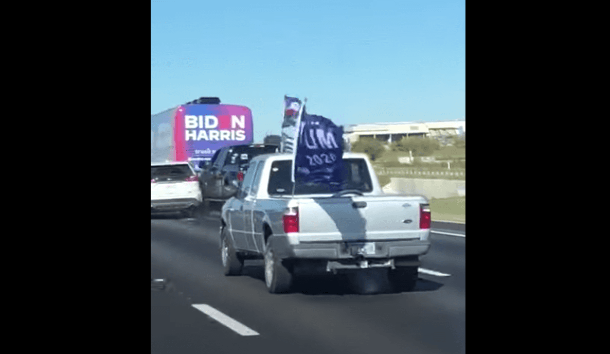 TX police refused to escort Biden campaign bus as 'Trump Train' chased ...