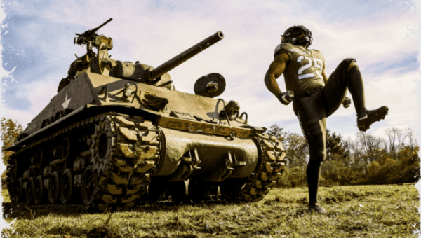 Here are 20 badass Army-Navy game uniforms