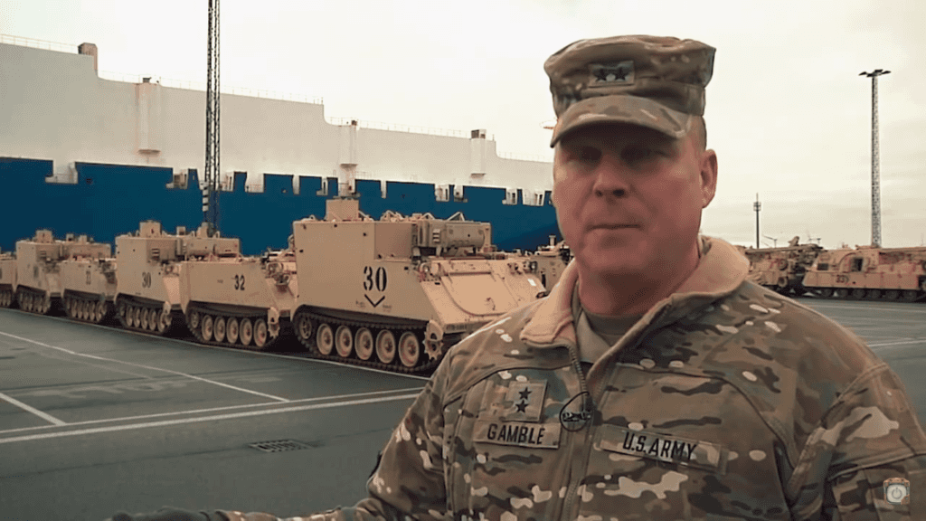 Watch the US Army unload equipment for one of the largest deployments ...