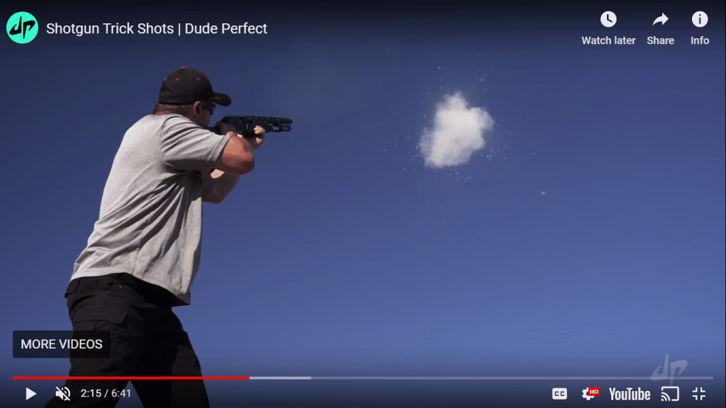 Watch this shotgun trick shot compilation