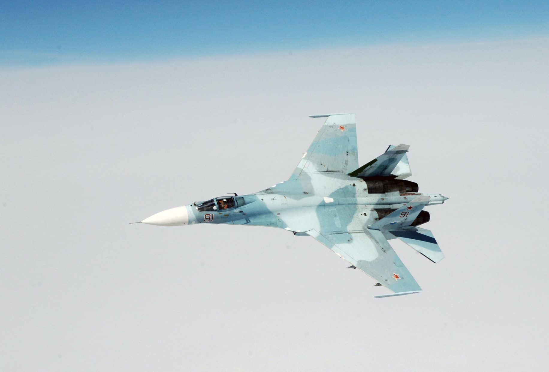 Russia releases video of its fighter jet intercepting US spy planes over Black Sea | American ...