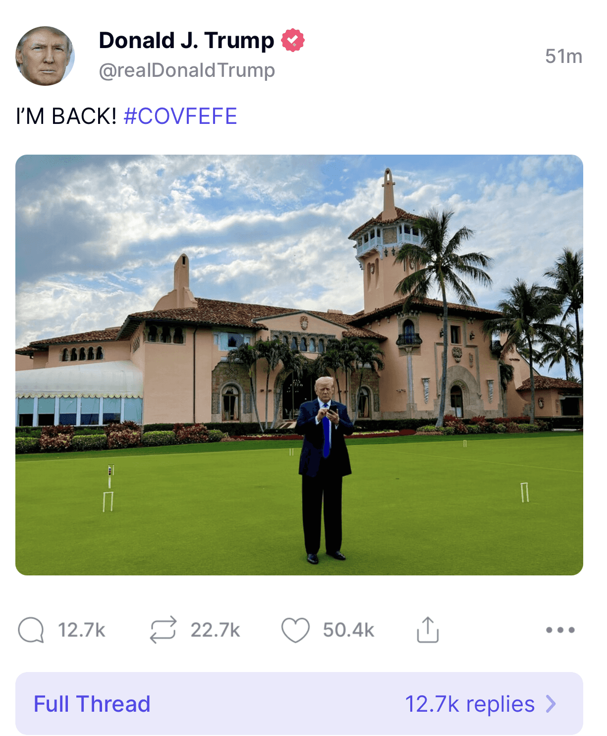 Trump returns to social media - here's what he posted | American ...