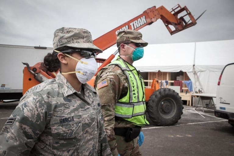 National Guard starts duties at triage tents to aid homeless population ...
