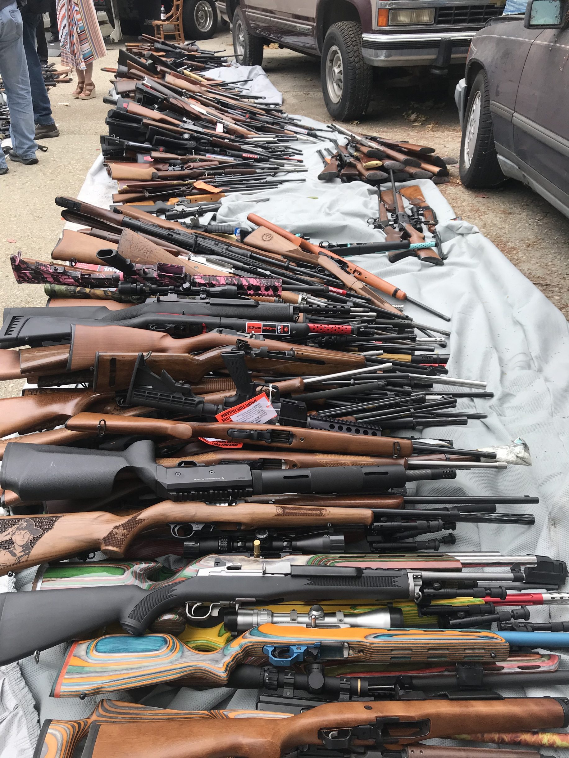 PHOTOS: Massive cache of 1,000 guns seized from Bel-Air mansion ...