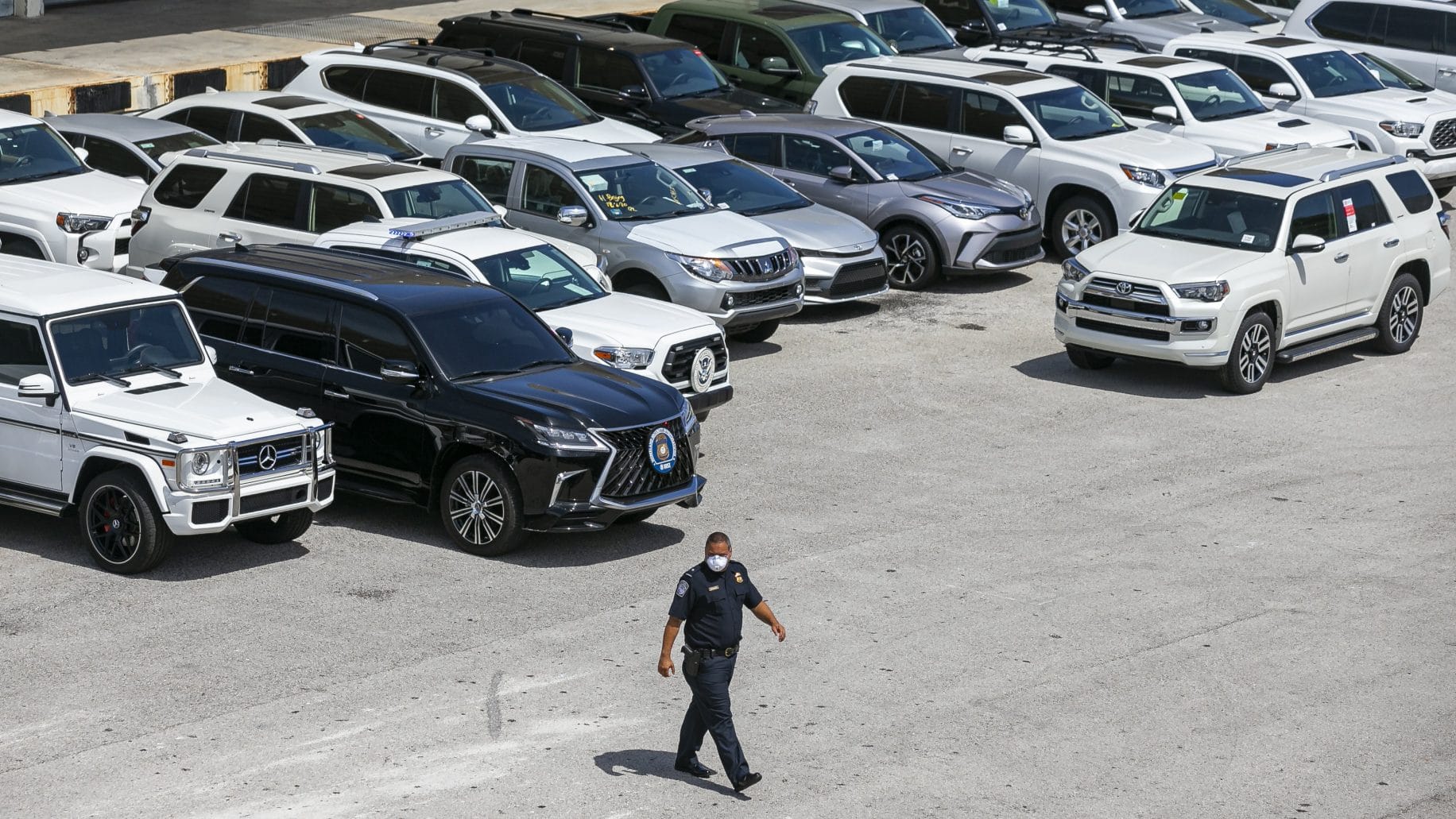 Pics: Federal agents seize more than 80 luxury cars in FL bound for ...